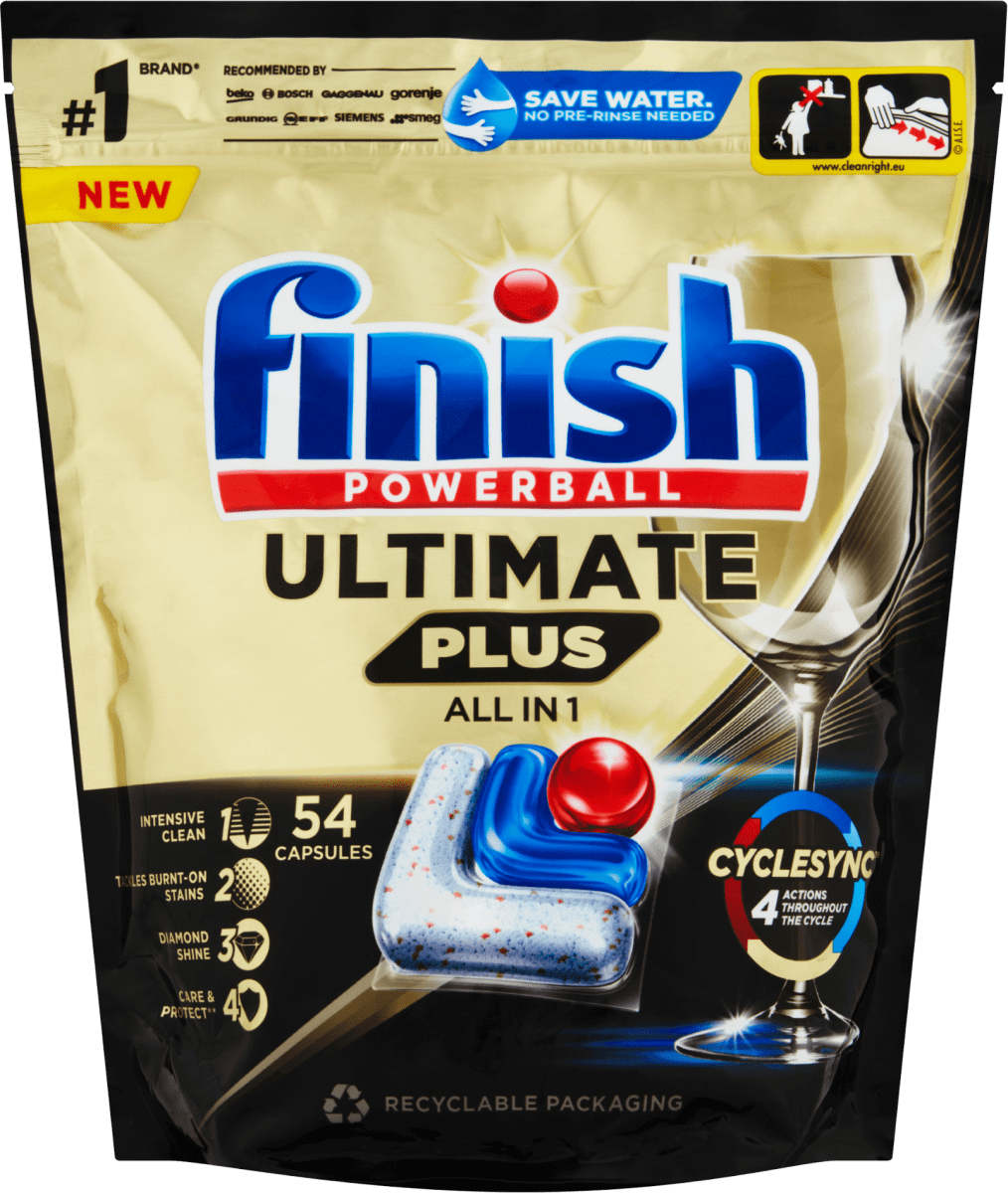 Finish Kapsule za strojno pomivanje posode Ultimate Plus All In 1, 54 ...