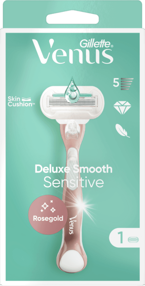 Gillette Venus Deluxe Smooth brijač Sensitive + 1 britvica, 1 kom. | dm.hr