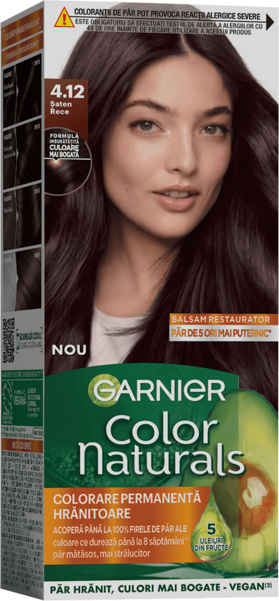 Vopsea de păr permanentă Apivita My Color Elixir, argan, avocado, ulei ...