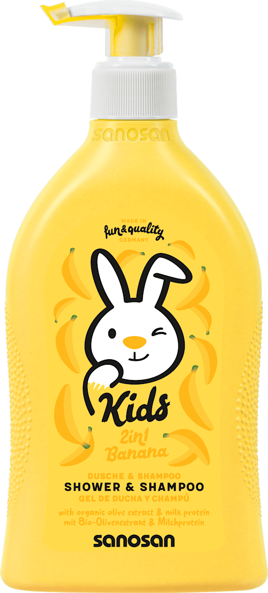 Sanosan Duschgel & Shampoo 2in1 Banane, 400 ml | dm.at