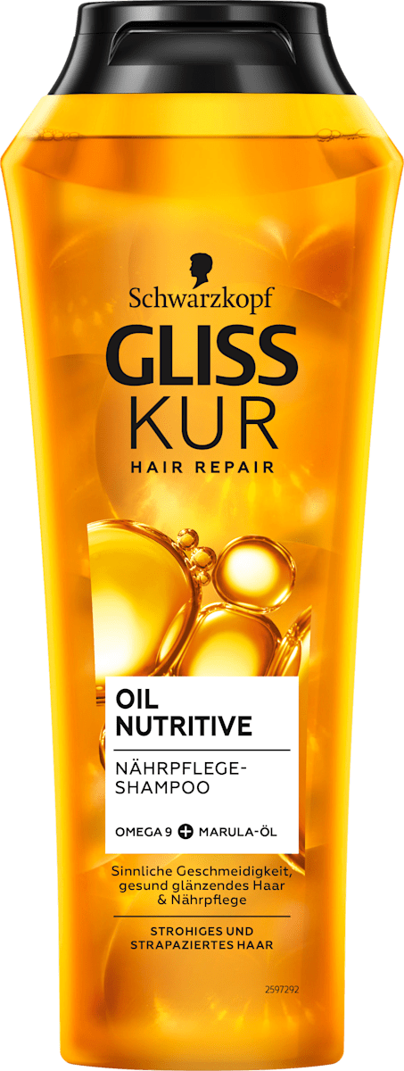 Schwarzkopf GLISS Hair Repair Oil Nutritive Nährpflege Shampoo, 250 ml ...