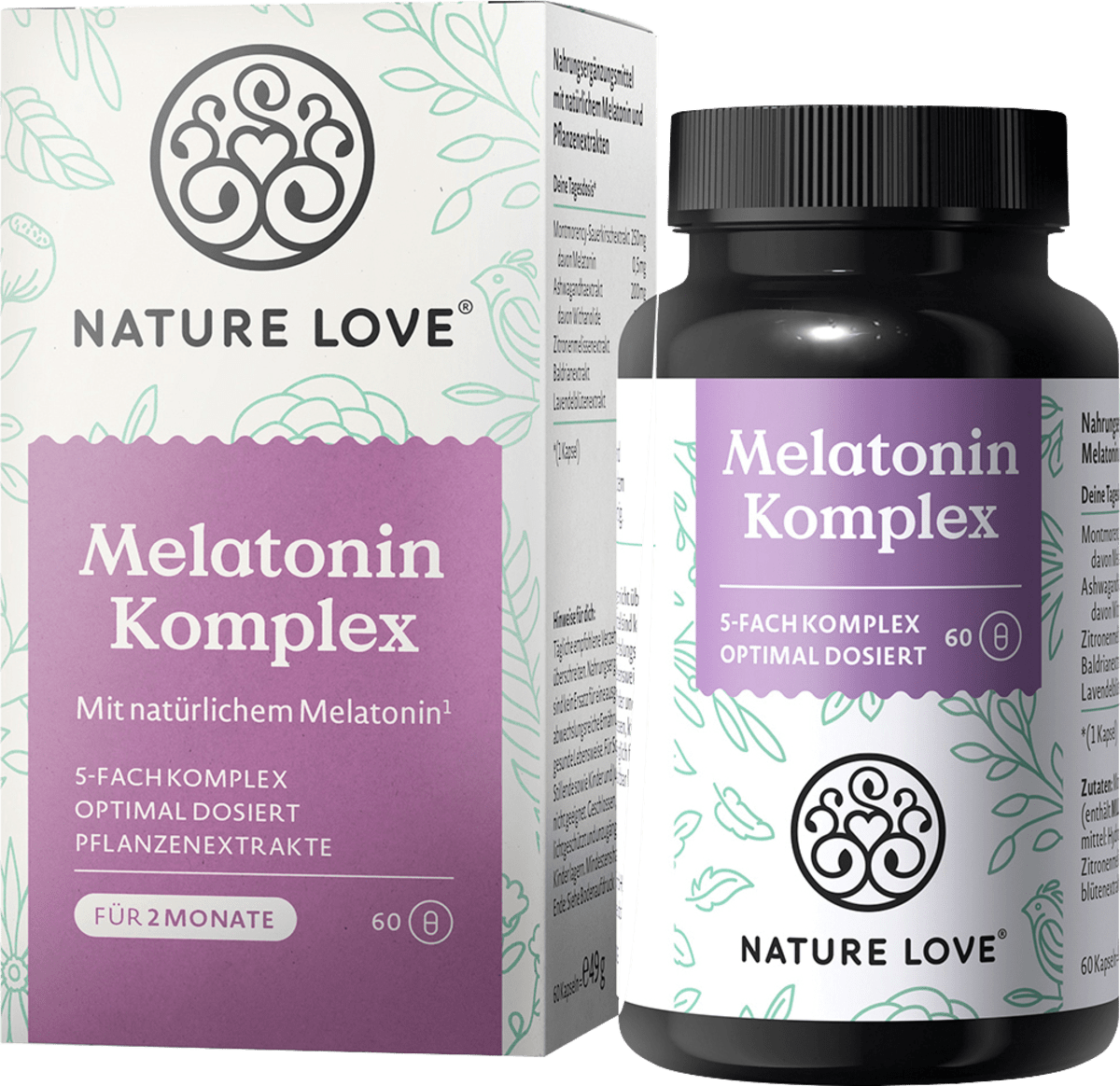 Nature Love Melatonin Komplex Kapseln 60 St, 49 g dauerhaft günstig ...