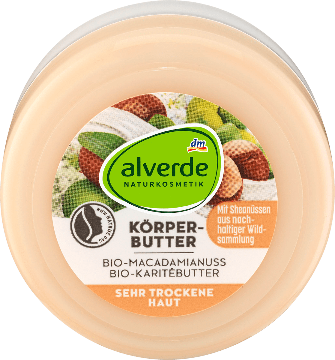 alverde NATURKOSMETIK Maslac za tijelo - ulje makadamije i shea maslac ...