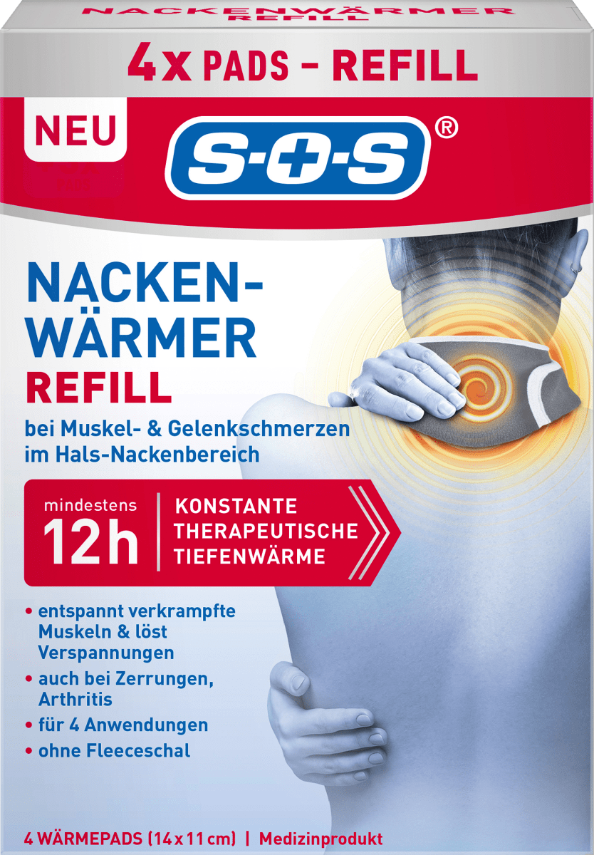 SOS Nackenwärmer Wärmepads Refill, 4 St dauerhaft günstig online kaufen ...