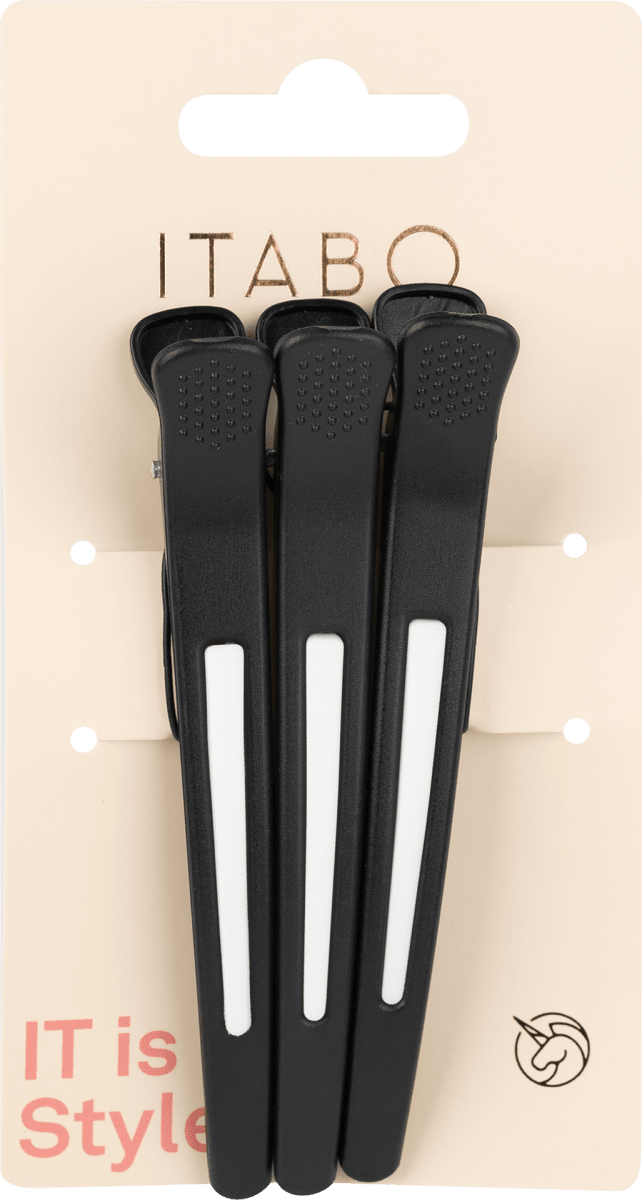 ITABO Clip španga za kosu – crna, 1 kom. | dm.hr