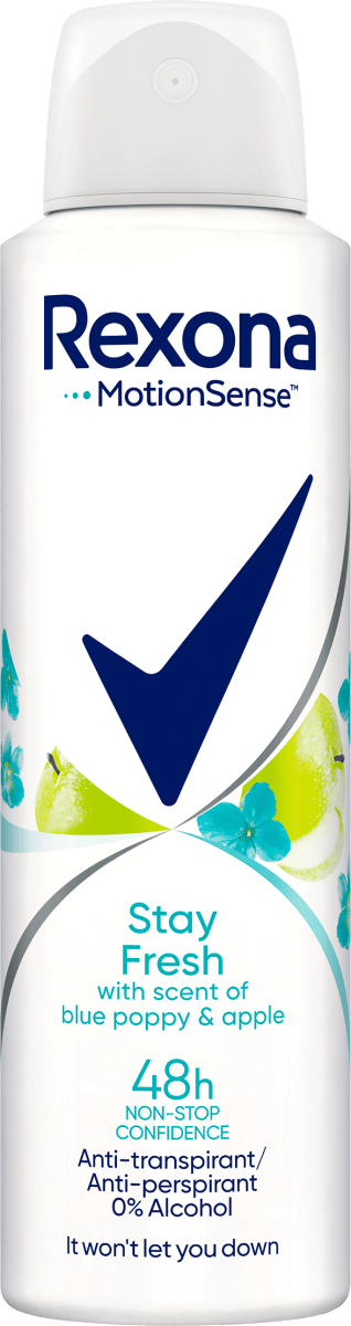 Rexona Дезодорант Stay Fresh Blue Poppy & Apple, 150 ml | dm България