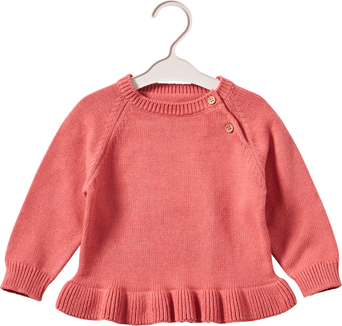 ALANA Pullover aus Strick mit Rüschen, rosa, Gr. 74, 1 St dauerhaft günstig online kaufen | dm.de