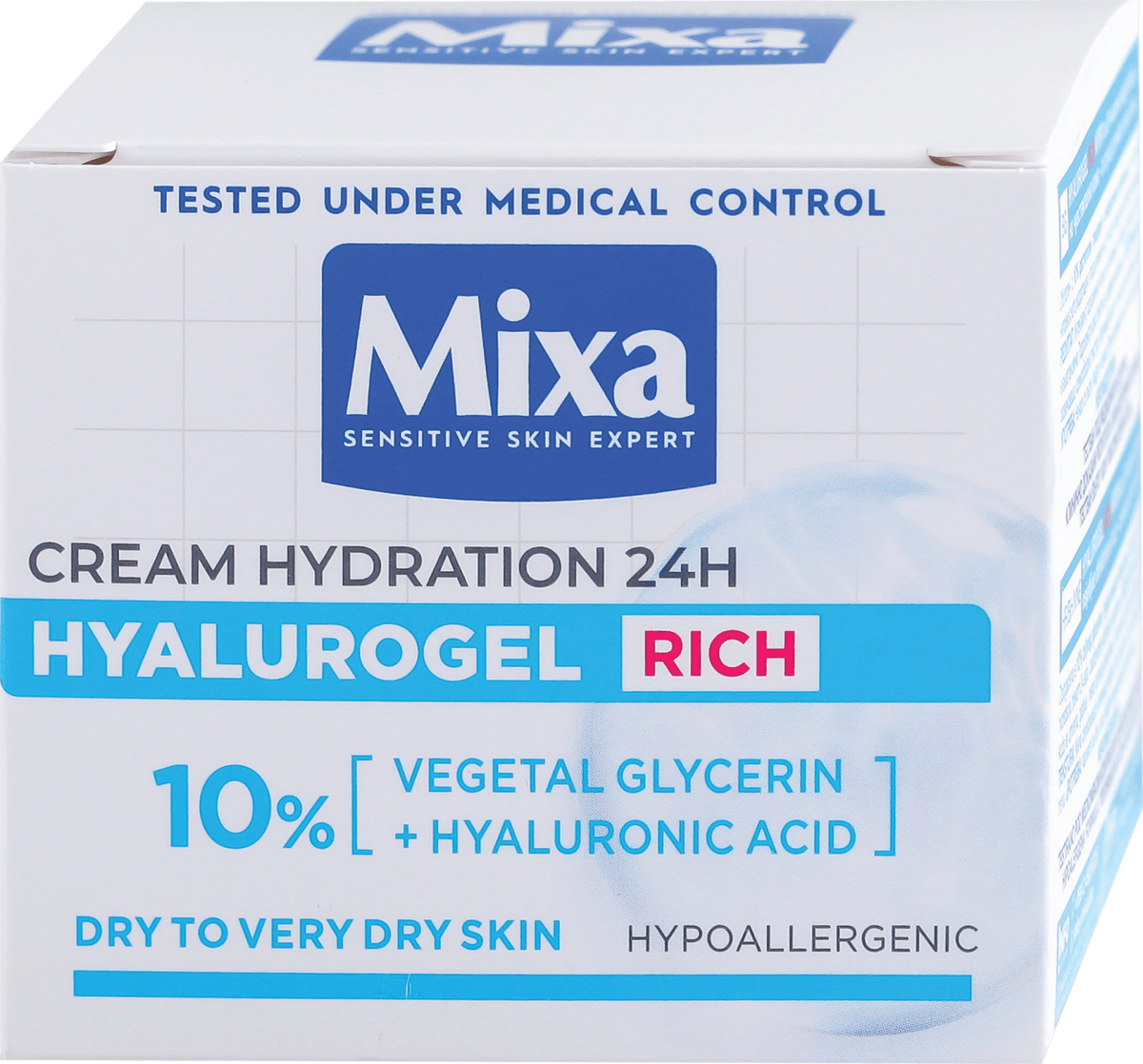 Mixa Хидратиращ крем Hyalurogel Rich, 50 ml | dm България