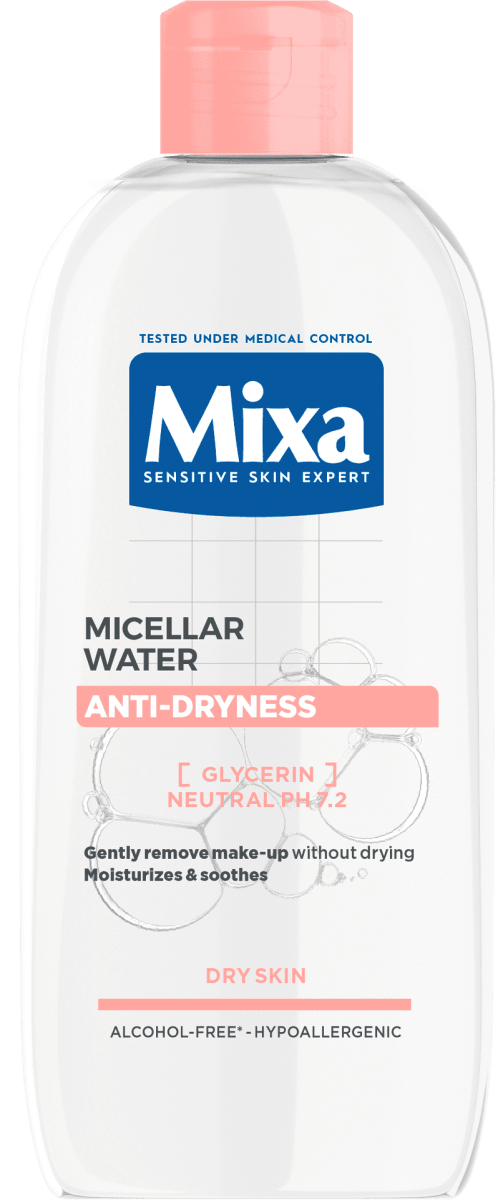 Mixa Мицеларна вода за чувствителна и суха кожа Anti-dryness, 400 ml ...