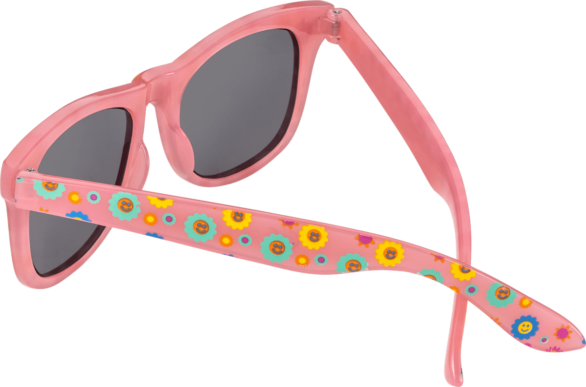 SUNDANCE Dečije naočare za sunce, motiv: cvetići i sunce; okvir: roze ...