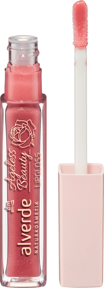 alverde NATURKOSMETIK Lipgloss mit Sepilift 01 Rose Blossom, 5,6 ml ...