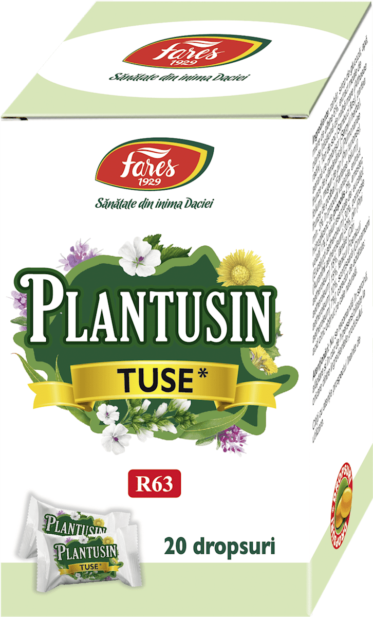 Fares Plantusin Tuse, dropsuri, 20 buc | dm.ro