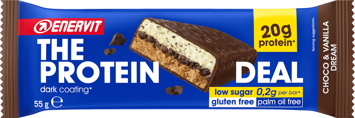ENERVIT THE PROTEIN DEAL dark coating proteinski bar - CHOCO & VANILLA ...