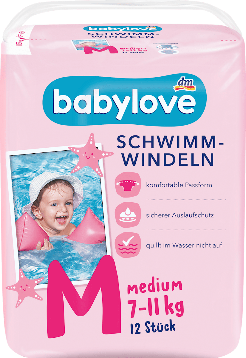 babylove Pelene za kupanje, veličina M (7-13 kg), 12 kom. | dm ...