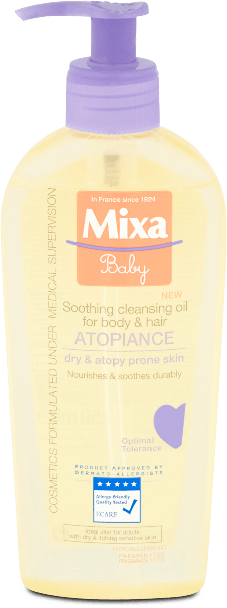 Mixa baby čisticí a zklidňující olej pro pleť se sklonem k atopii, 250 ...