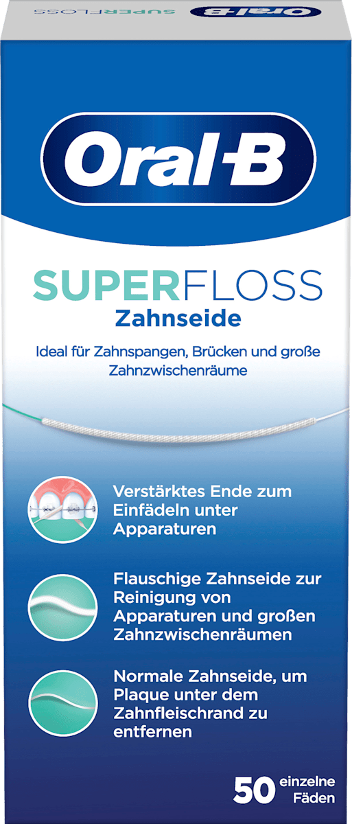 Oral-B Zahnseide Superfloss gewachst, 50 St dauerhaft günstig online ...
