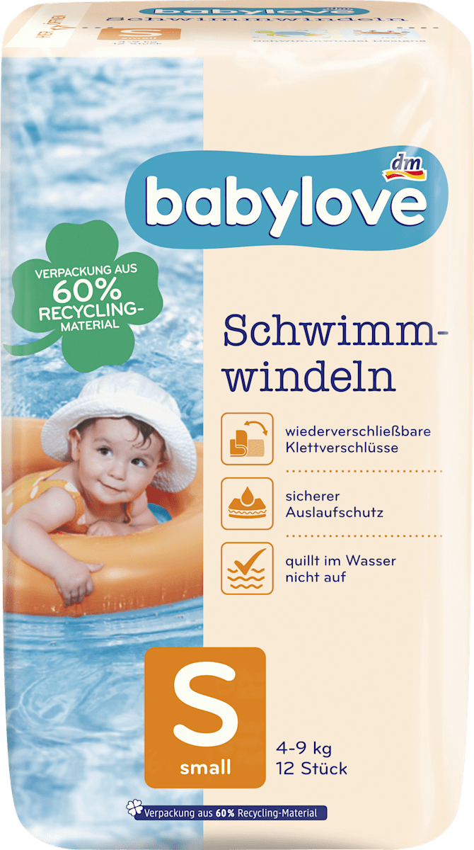 babylove Schwimmwindeln Gr. S (4-9 kg), 12 St | dm.at babylove Schwimmwindeln Gr. S (4-9 kg), 12 St | dm.at