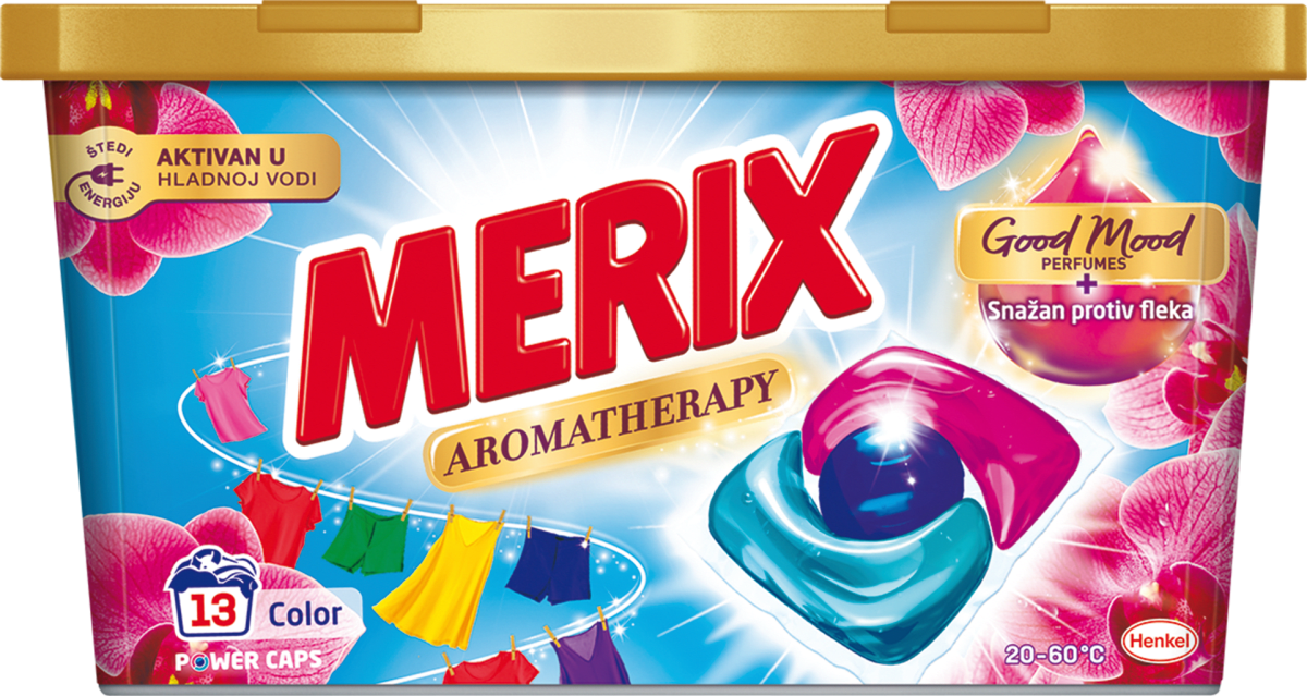 MERIX AROMATHERAPY ORCHID kapsule za pranje veša, 13 kom | dm.rs