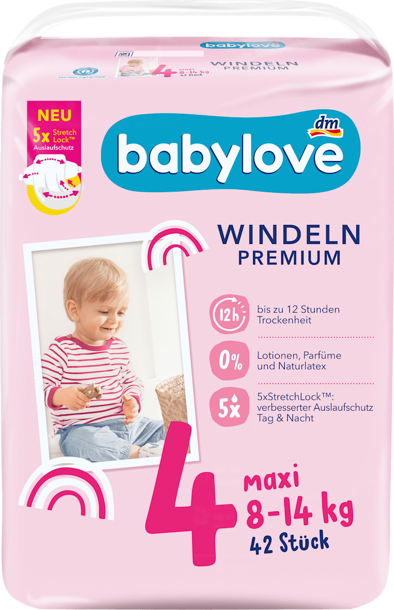 babylove Windeln Gr. 4 (8-14 kg), 42 St dauerhaft günstig online kaufen ...