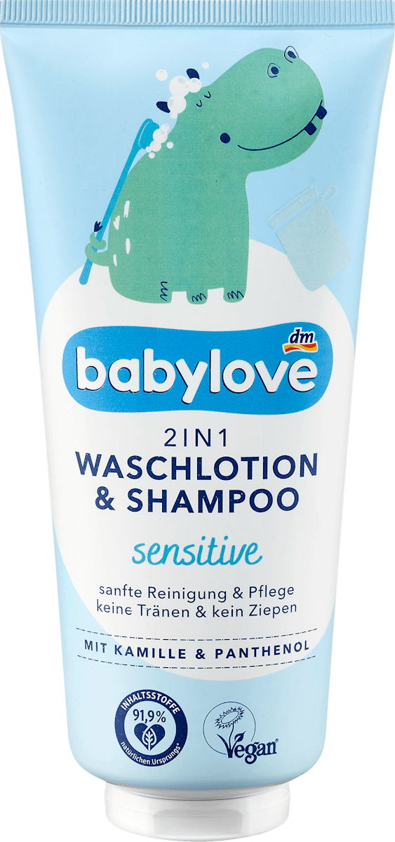 babylove Baby Waschlotion & Shampoo sensitive 2in1, 200 ml | dm.at