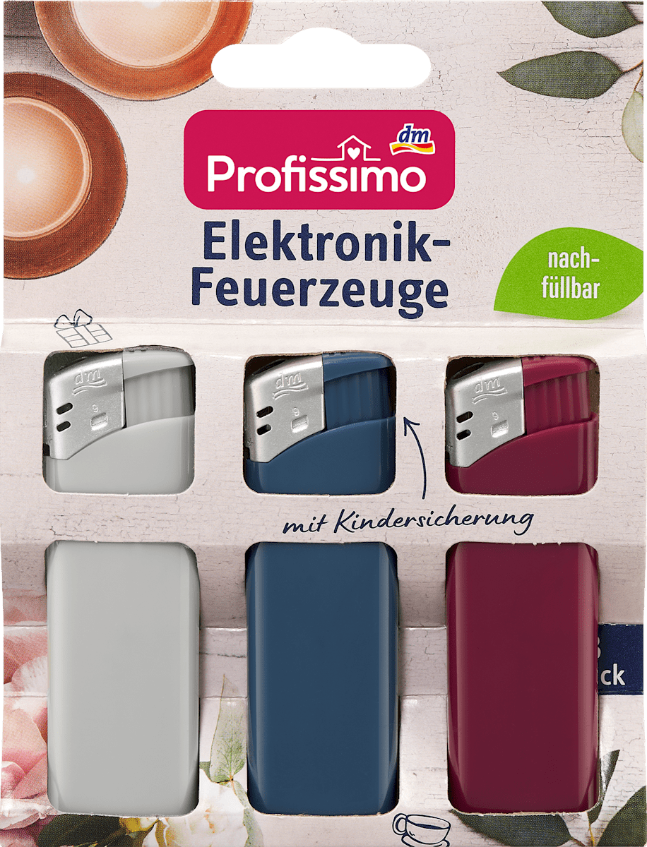 Profissimo elektronický zapalovač, 3 ks | dm.cz