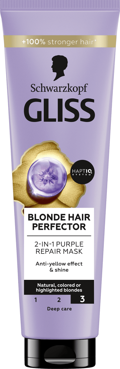 Schwarzkopf GLISS Blonde Hair Perfector maska za kosu 2u1, 150 ml | dm-drogeriemarkt.ba