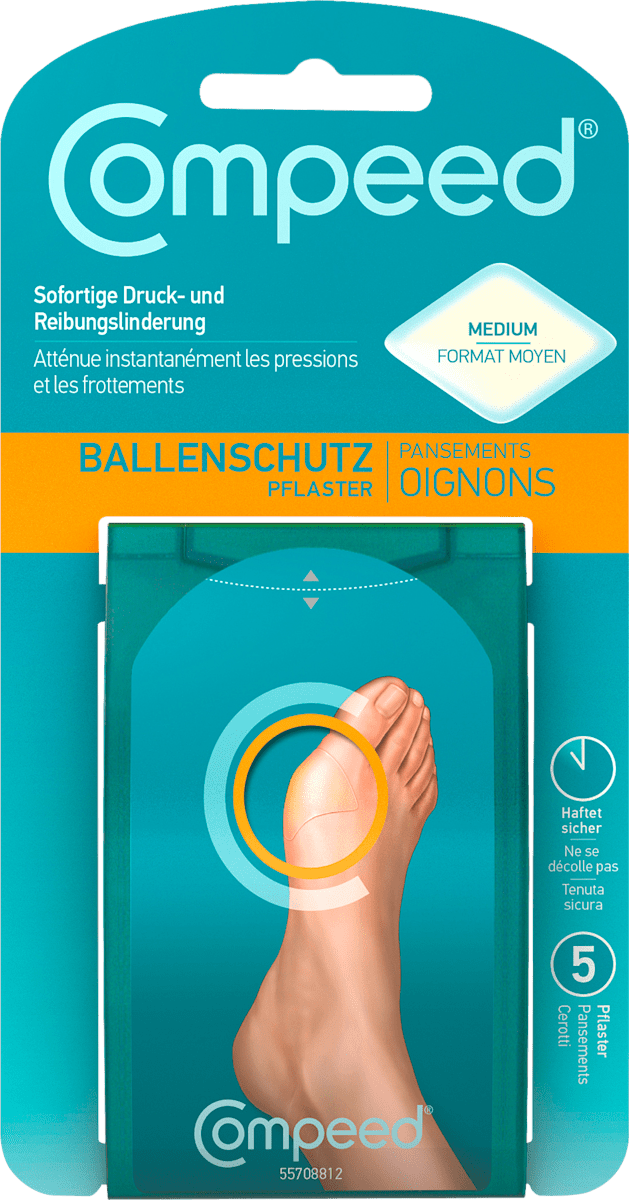 Compeed Druckstellenschutz Ballenpflaster, 5 St dauerhaft günstig online kaufen | dm.de