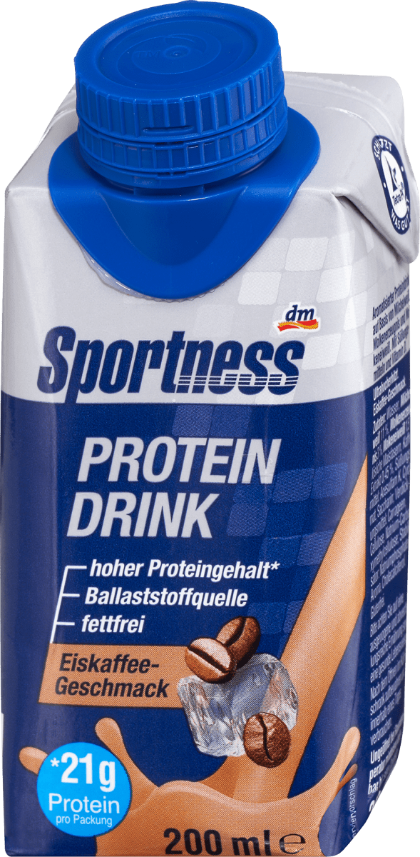 Sportness Protein Drink Eiskaffee Geschmack, trinkfertig, 200 ml ...
