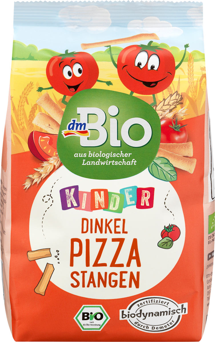 dmBio Kindersnack Dinkel Pizza Stangen, ab 3 Jahren, 80 g | dm.at