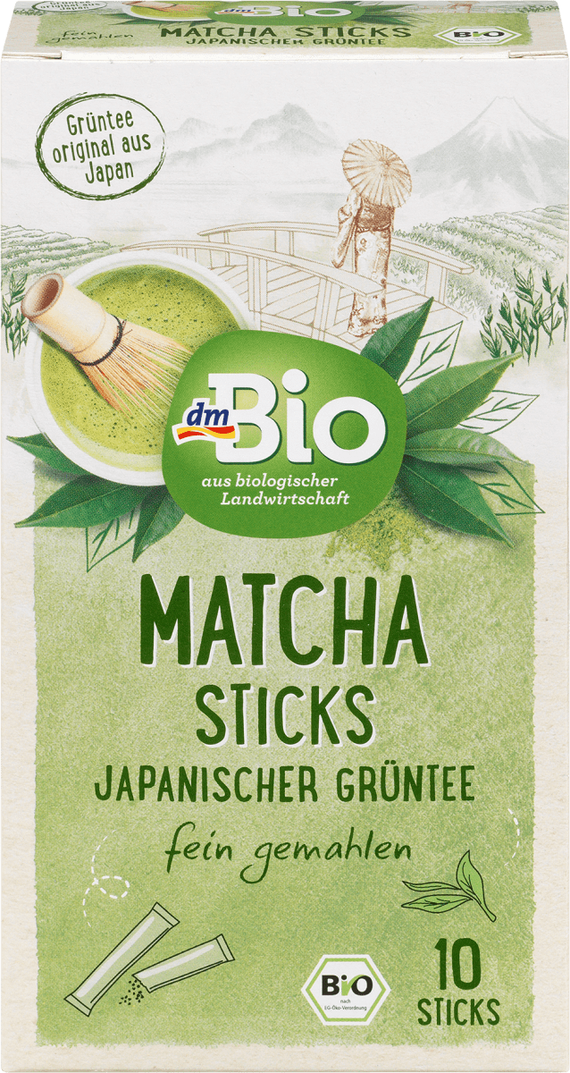 dmBio Bio matcha tea, 10 tasak, 20 g | dm.hu