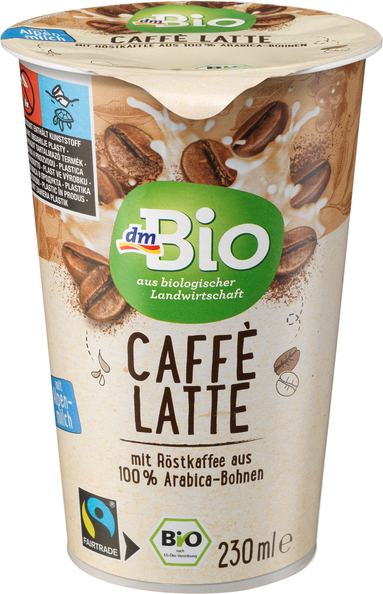 dmBio Kaffee, Caffé Latte, 230 ml dauerhaft günstig online kaufen | dm.de