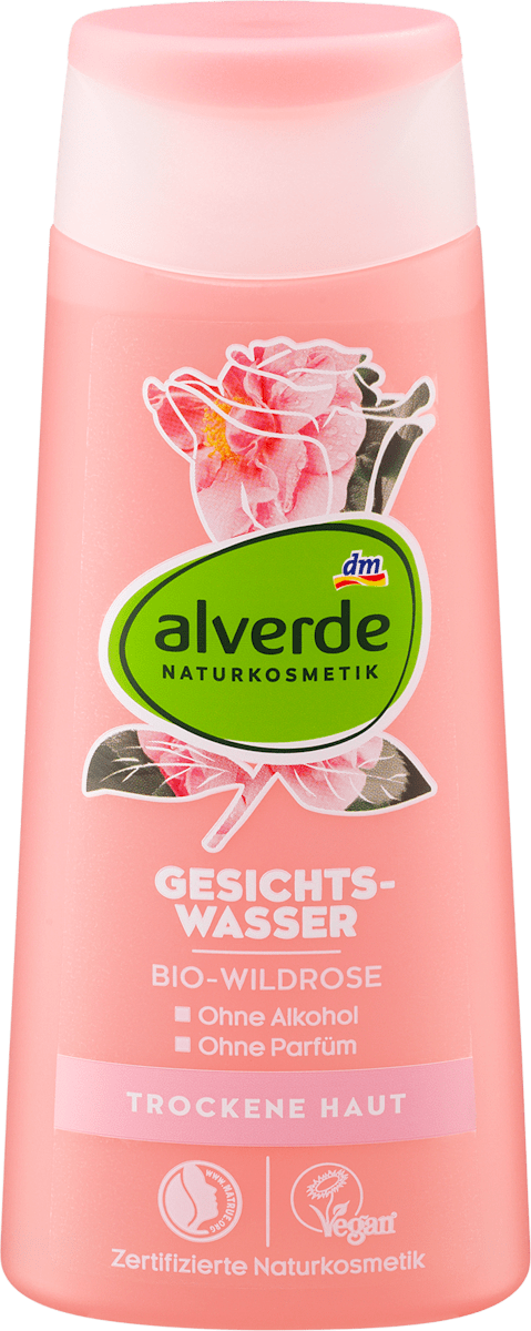 alverde NATURKOSMETIK Gesichtswasser Wildrose, 200 ml dauerhaft günstig ...