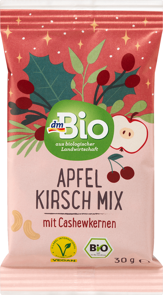dmBio Apfel Kirsch Mix mit Cashewkernen, 30 g | dm.at