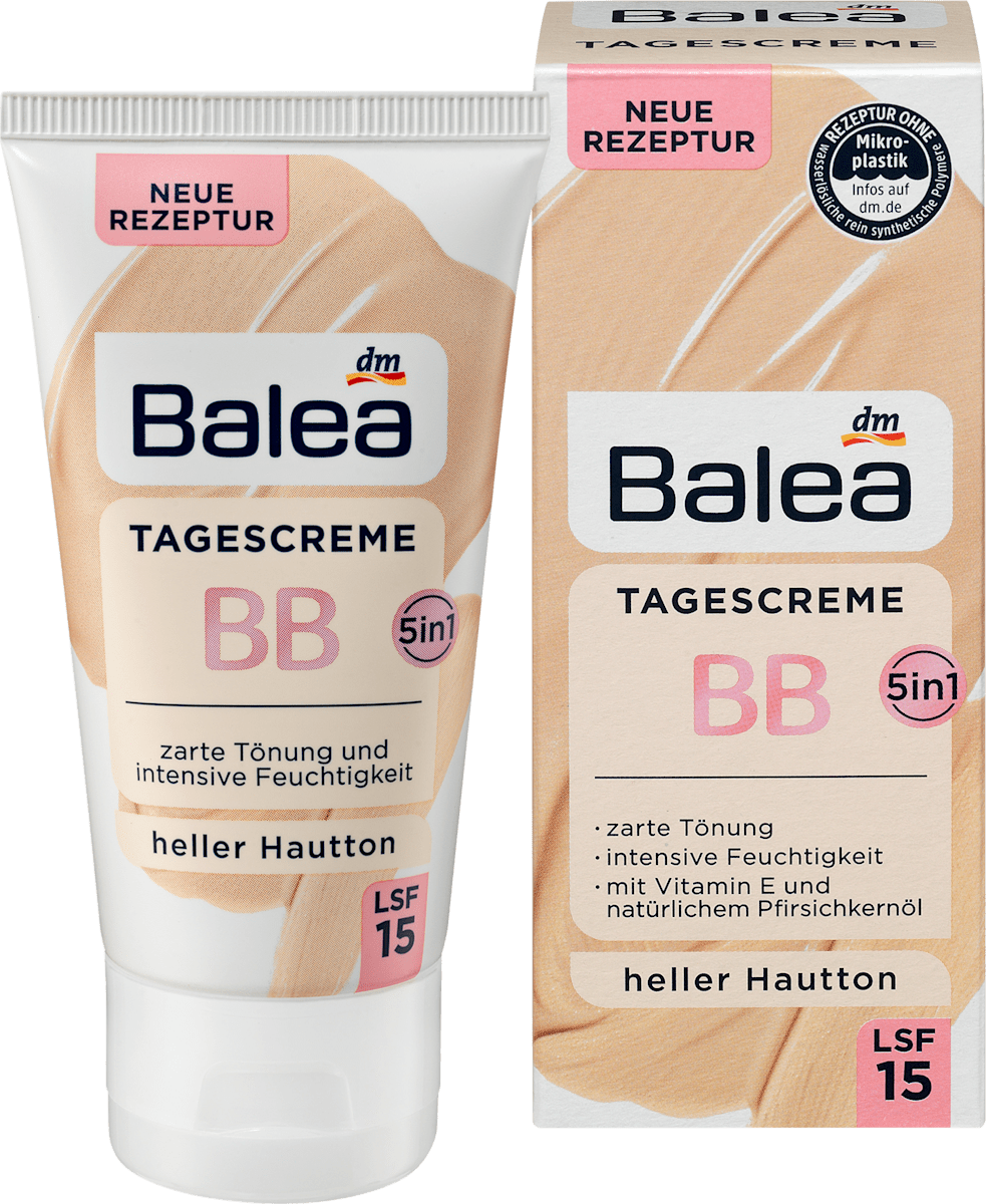 Balea Tagescreme BB Creme Heller Hautton LSF 15, 50 ml dauerhaft ...