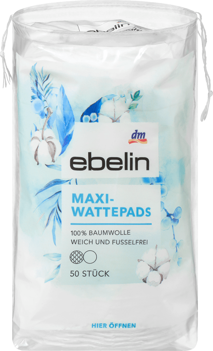 ebelin Wattepads Maxi, 50 St dauerhaft günstig online kaufen | dm.de