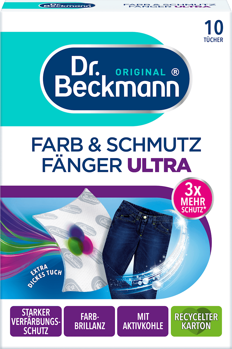 Dr. Beckmann Farb- & Schmutzfangtücher Verfärbungsschutz Ultra, 10 St ...