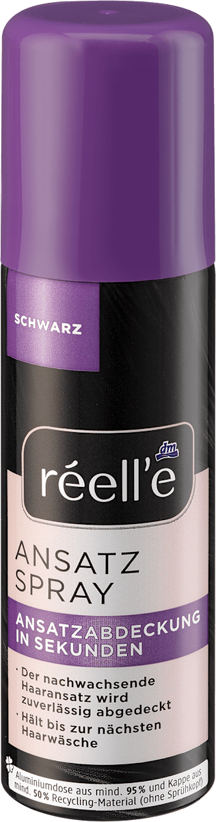 réell‘e Spray pentru colorarea rădăcinilor, negru, 75 ml | dm.ro