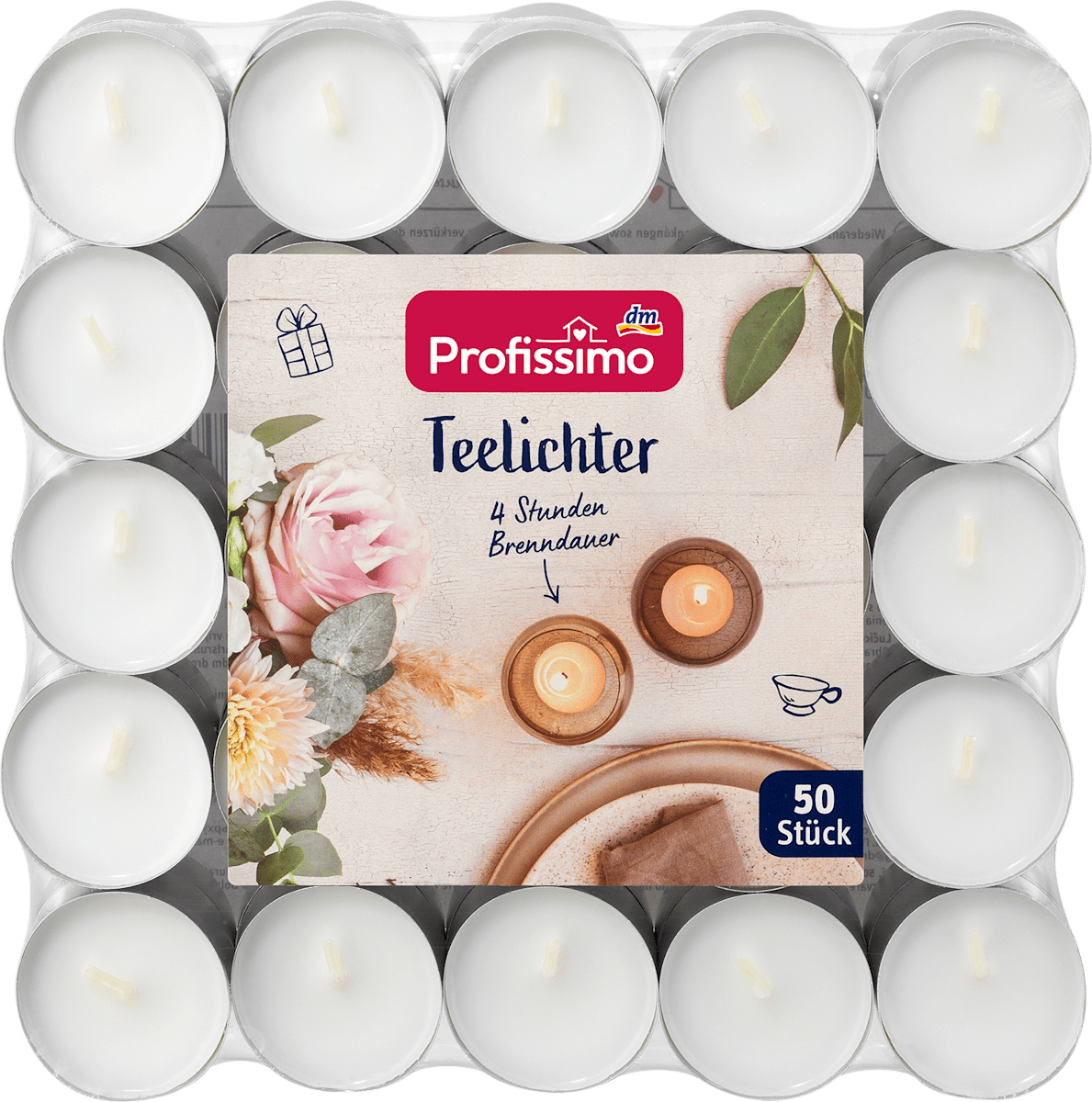 Profissimo Čajne sveće - bele, 50 kom | dm.rs