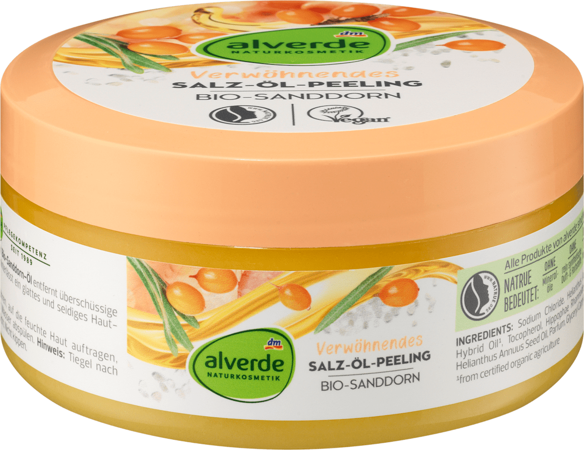 alverde NATURKOSMETIK Slani uljni piling za tijelo, pasji trn, 250 g ...