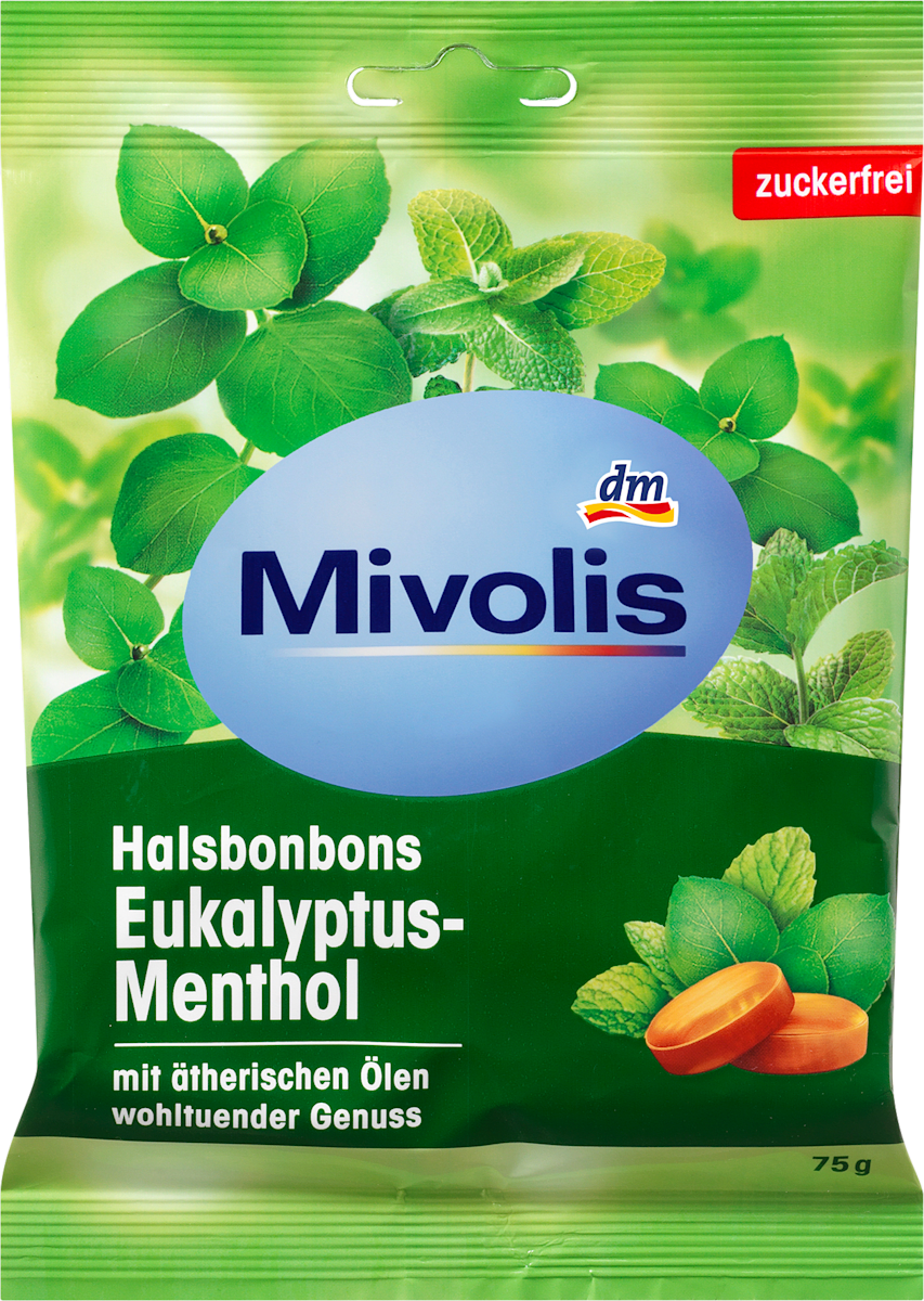 Mivolis Bomboni s okusom eukaliptusa i mentola, 75 g | dm-drogeriemarkt.ba
