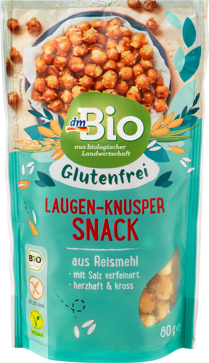 dmBio Laugen-Knusper-Snack glutenfrei, 80 g dauerhaft günstig online kaufen | dm.de