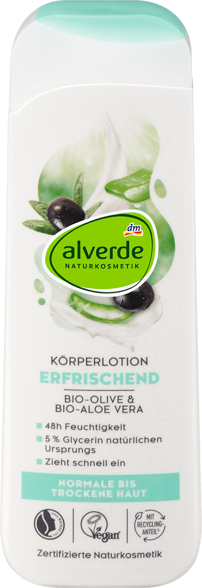 alverde NATURKOSMETIK Bodylotion Erfrischend, 250 ml | dm.at