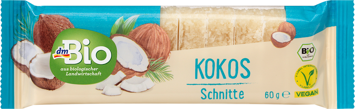 dmBio Bio kókuszos szelet, 60 g | dm.hu dmBio Bio kókuszos szelet, 60 g | dm.hu