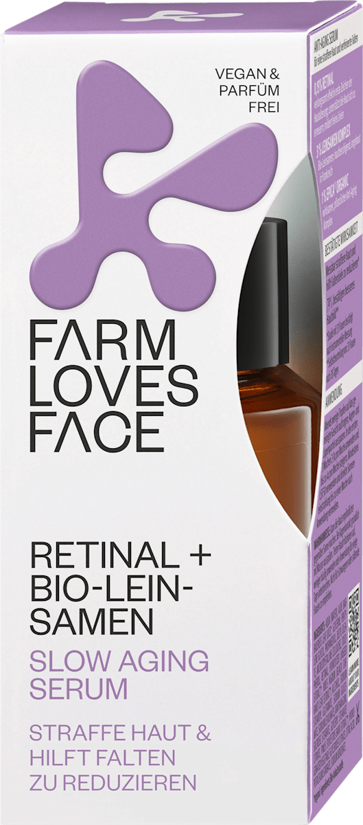 Farm Loves Face Serum Slow Aging Retinal + Bio-Leinsamen, 28 ml ...