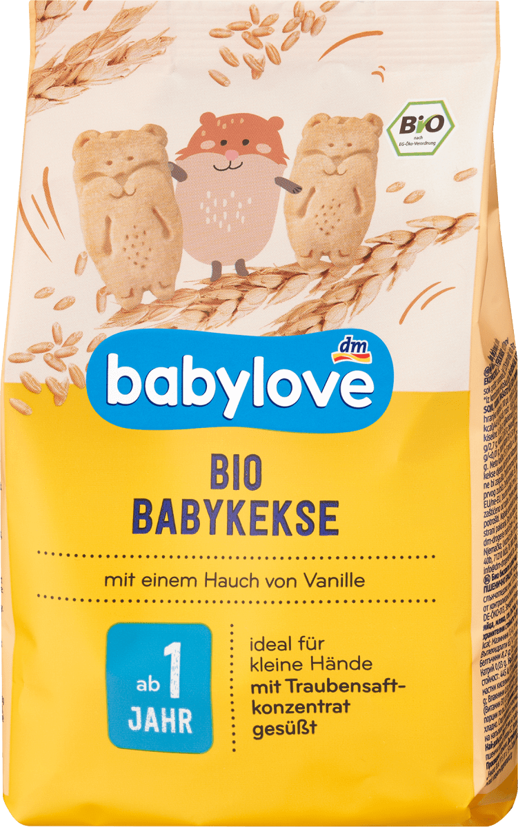 babylove Ciastka waniliowe dla dzieci od 1 roku życia, 125 g kupuj w zawsze korzystnych cenach ...