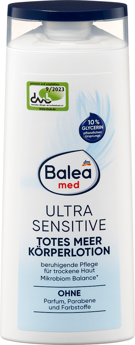Balea med Bodylotion Ultra Sensitive Totes Meer, 300 ml | dm.at