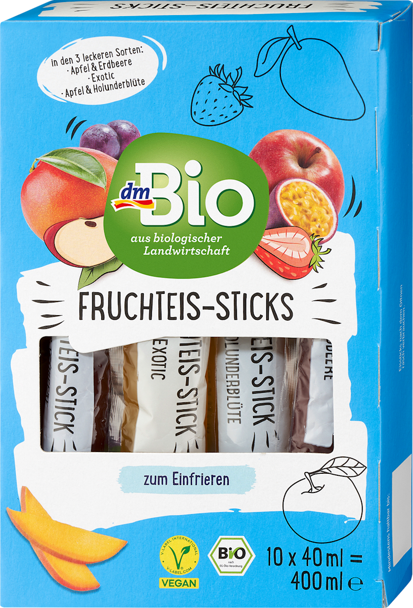 dmBio Fruchteis-Sticks, 400 ml | dm.at