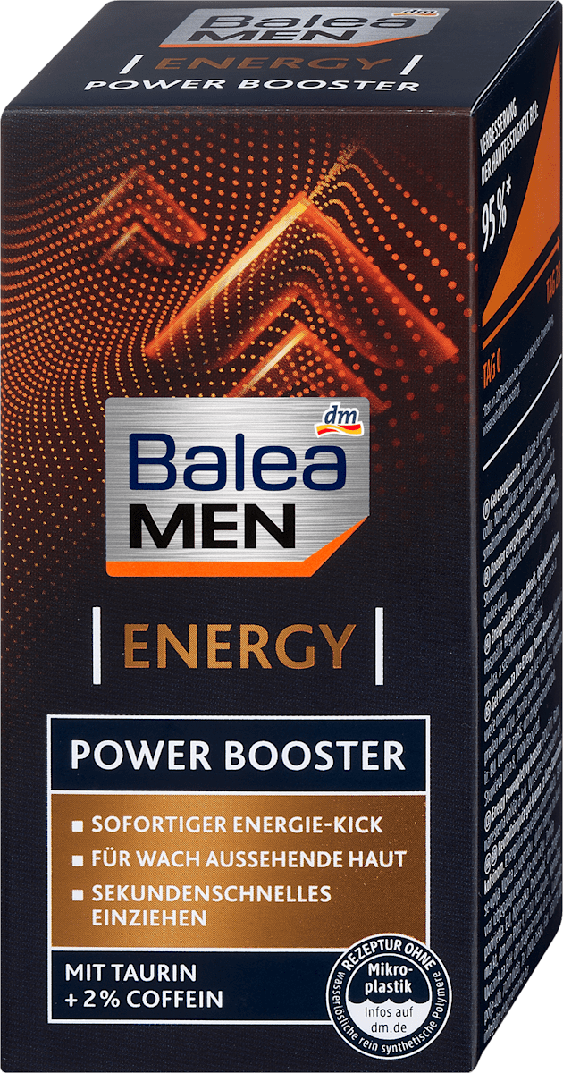 Balea MEN Energy Power pleťový booster, 50 ml | dm.cz