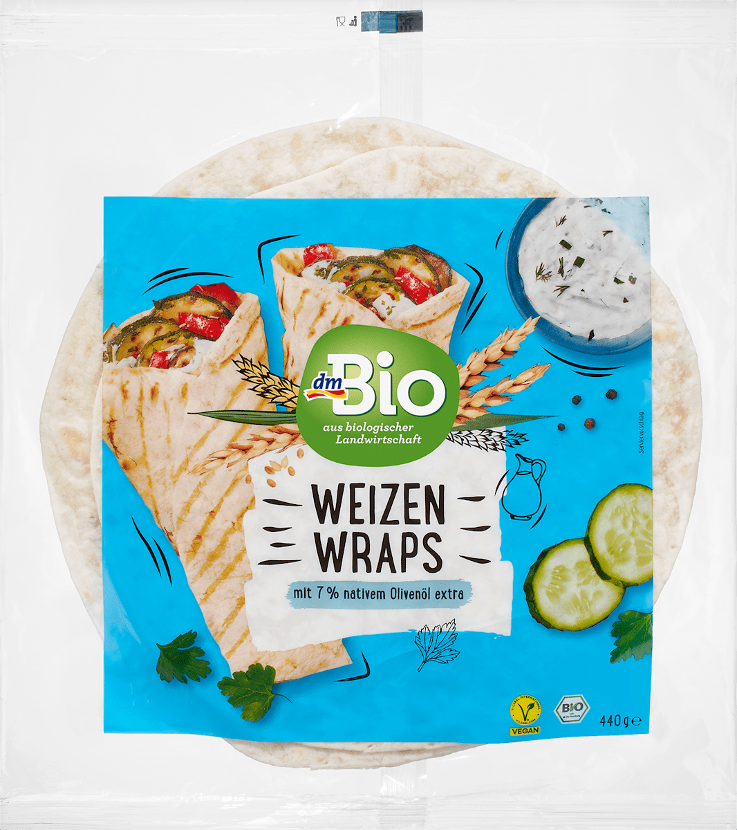 dmBio Wraps aus Weizen, 440 g | dm.at