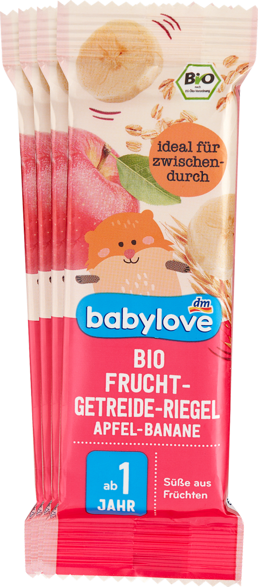 babylove Frucht-Getreide-Riegel Apfel-Banane ab 1 Jahr (4x25 g), 100 g dauerhaft günstig online ...